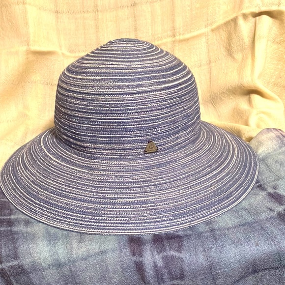 Merrell | Accessories | Merrell Broadrimmed Sun Hat Blue Cottonblend ...